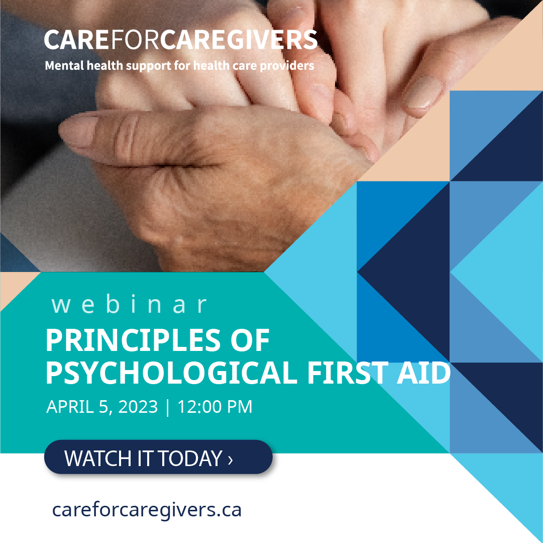 Principles of Psychological First Aid | Care For Caregivers